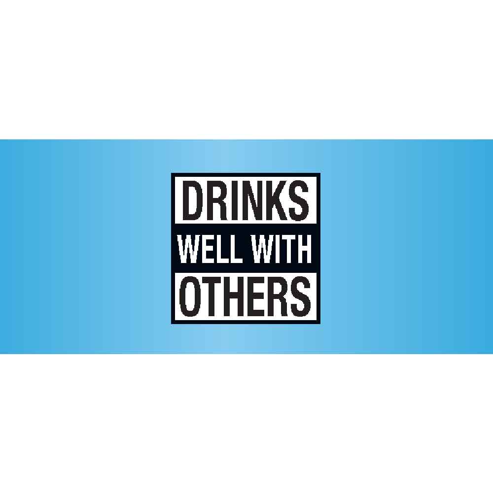 Drinks Well With Others Blue – TUDIWRAP